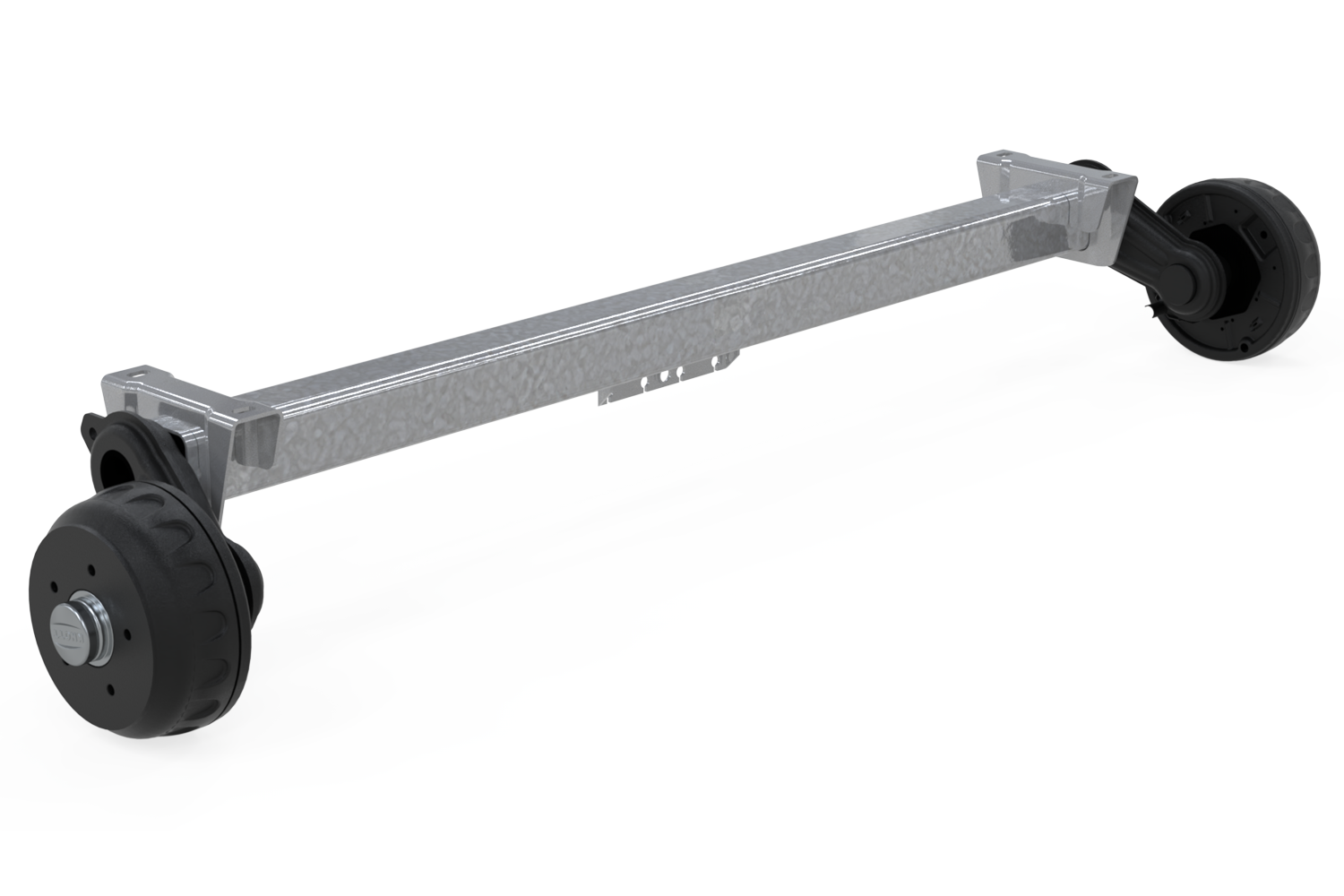 KNOTT VGB13M bromsad axel för släp/dragbil 1350kg 1450mm 1950mm 5x112 ...